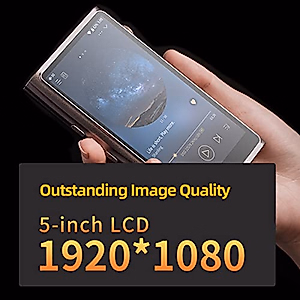 SHANLING M7 Digital Audio Player,Portable MP3/MP4 Player,Hi-Res Bluetooth Music Player,2.4G/5G WiFi|ES9038Pro DAC|5.0inch HD Screen|6+128GB|Android10 Snapdragon 665|16X MQA|3.5&4.4mm|900mW@32Ω Output