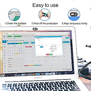 Haulonda Webcam Cover Slide,Ultra Thin Cute Web Camera Lens Shutter for iPhone/Laptop/Macboook Pro/iMac/Smartphone-Protect Your Privacy and Security(6Pack)