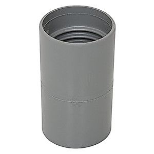 Flexaust 03100180 Genesis PVC Double Threaded Hose Connector for Series Commercial, FLX Plus, Uni-Loop, UT and Dips 1.25" Vacuum Hoses
