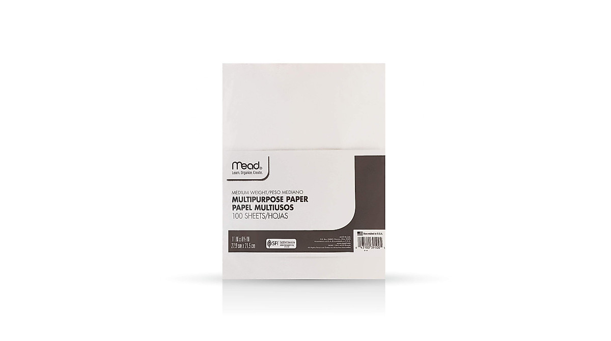 Mead Typing Paper - Quality 100 Sheets for All Needs