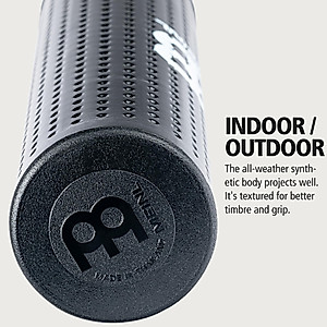 Meinl Percussion StudioMix Shaker with Textured Synthetic Body — NOT MADE in CHINA — for Percussionists and Drummers, 2-YEAR WARRANTY (SH12-L-BK)