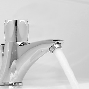 DOITOOL 5PCS hand wheel sink knobs bathtub bathroom faucet knobs blue sink accessories bath tub accessory shower faucet knobs kitchen faucet handle hot and cold plastic shower rod