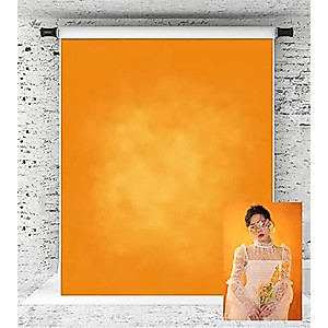 Kate 5x7ft Orange Abstract Backdrops Microfiber Orange Portrait Background for Photoshoot, for Photography, for Birthday