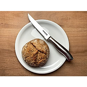 Svensbjerg Steak Knife Set, Serrated Steak Knives, Dinner Knives, Knife Set with Covers, Stainless Steel | SB-SK101