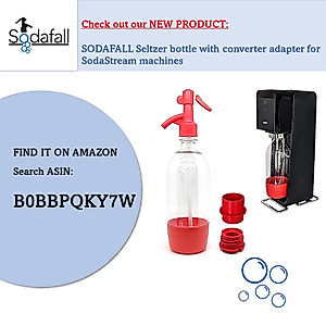 Sodafall Fizz Saver Soda bottle dispenser for seltzer/club soda and soda pop (grey)