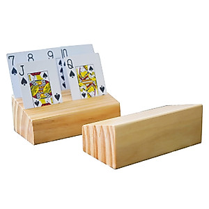 Yuanhe Solid Wood Playing Card Holders - Card tray, set of 2