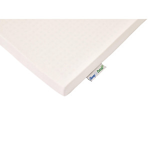 Pure Green Natural Latex Mattress Topper w/Luxury Cover - Medium Firmness - 3 Inch - Queen Size (GOLS Certified Organic)
