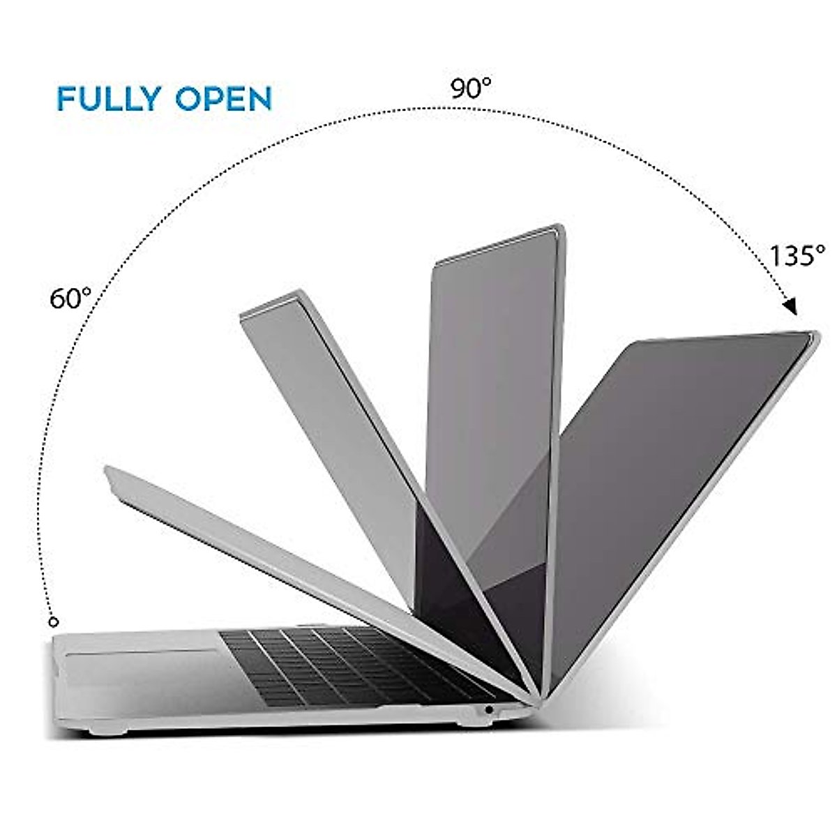 IBENZER Compatible with 2022 2021 2020 MacBook Air 13 inch case M1 A2337 A2179 A1932, Plastic Hard Shell Case for Mac Air 13 Retina Display with Touch ID, Crystal Clear, MMA-T13CYCL