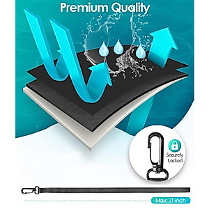 Hapylasty Universal Waterproof Phone Pouch, IPX8 Waterproof Case Phone Dry Bag Pouch for iPhone 14 13 12 11 Pro Max XS Plus Samsung Galaxy, Floating Large Cellphone Dry Bag for Beach Swimming Pool,