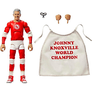 Mattel WWE Johnny Knoxville Elite Collection Action Figure, Deluxe Articulation & Life-like Detail with Iconic Accessories, 6-inch
