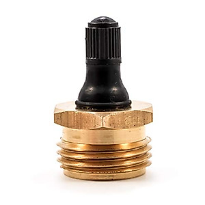 Camco RV Brass Blow Out Plug | Helps Clear Your RV's Water Lines During Winterization and Dewinterization (36153)