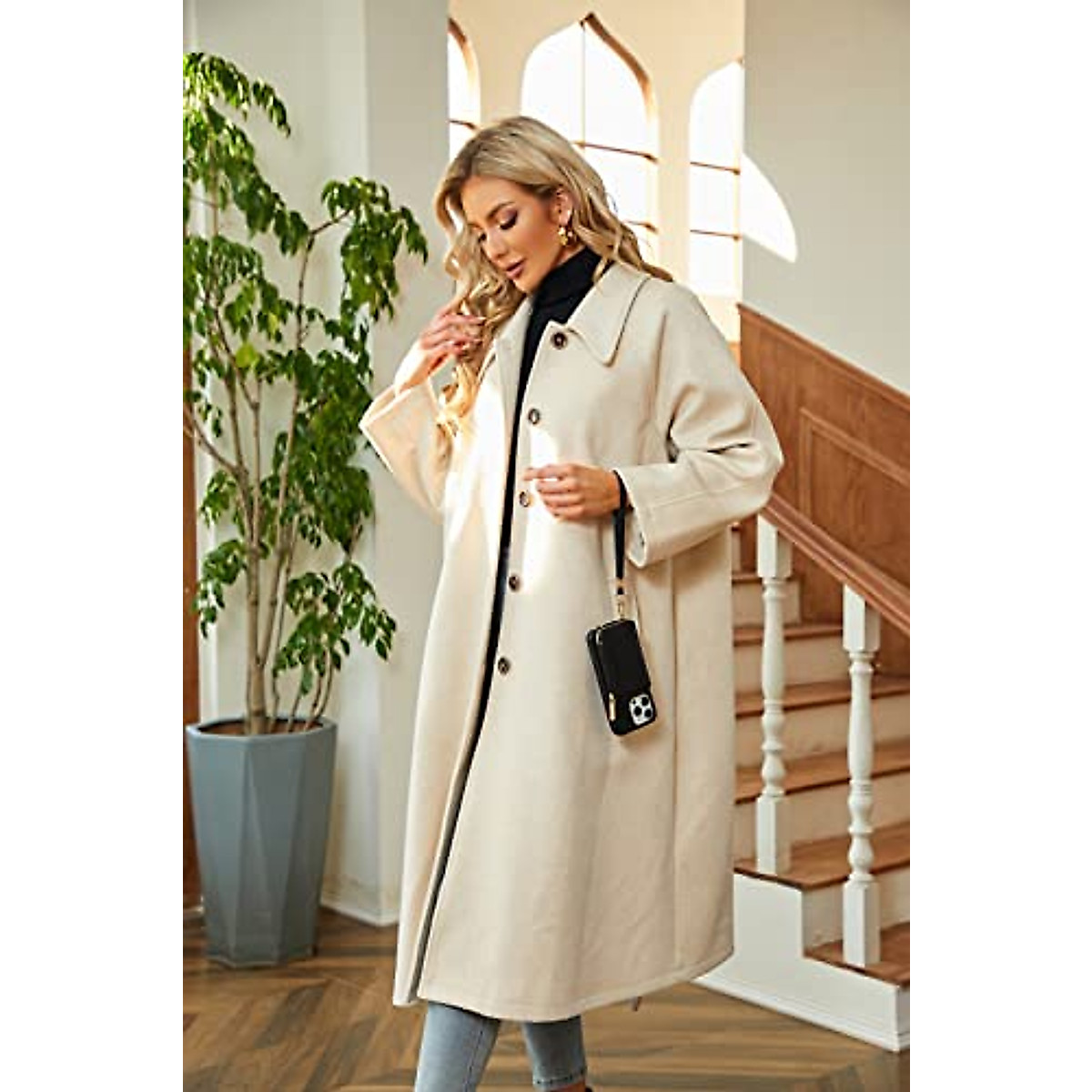 ZVE iPhone 14 Pro Crossbody Wallet Case, Card Holder Zipper Phone Case with Wrist Strap, RFID Blocking Leather Purse Gift for Women Compatible with iPhone 14 Pro, 6.1 inch, 2022-Black