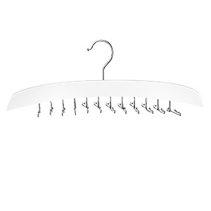 Tank Top Hanger with Premium Wood, 24 Large Capacity, Space Saving,360 Degree Rotating, Foldable Metal Hooks, Tank Tops