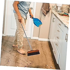 Horsetail Broom Household Cleaning Tools Brooms Flooring Industrial Broom Sweeping Brush Floor Wiper Scraper Long Handle Broom Stable Broom Stainless Steel Broom Wooden Outanaya