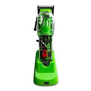 TPOB Slime 2 Professional Hair Clippers for Barbers - 6800 RPM Whisper Quiet Barber Clipper w/Color Coded Guide Combs & Fade Blade for The Closest Haircut and Beard Trim Hair Clippers for Men