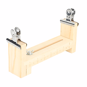 Zerodis Bracelet Making Jig, Adjust Wood Hand Rope Making Tool DIY Craft Braiding Tool with Scale Braide Fixing Frame Plate for Home