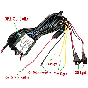iJDMTOY Universal LED Daylight DRL Automatic ON/Off Controller Module Box Relay