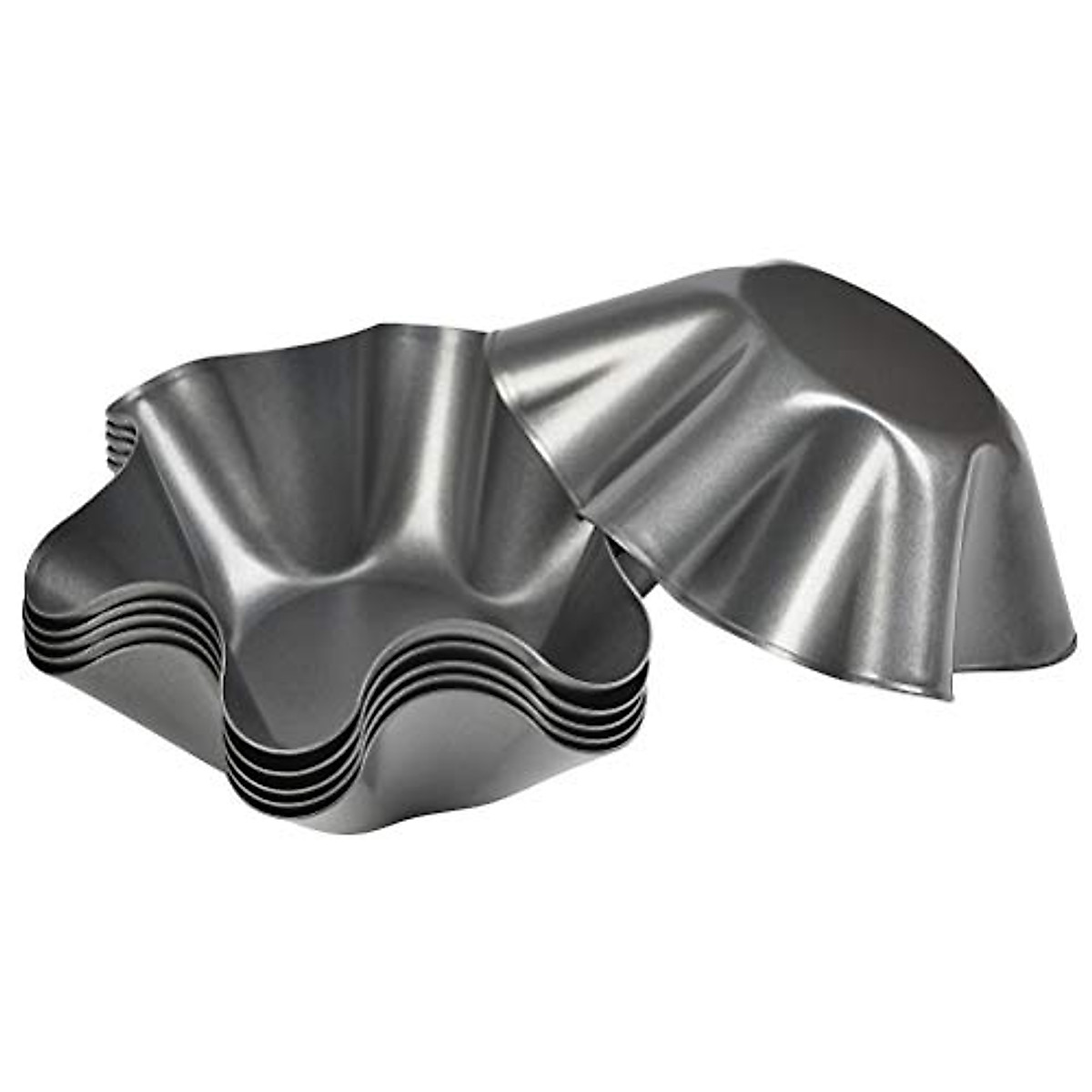 FOCCTS 6 Packs Torta Molder, Non-Stick Taco Salad Bowl Pans Maker, Extra Thick Steel Tortilla Shell Maker, 6 inch