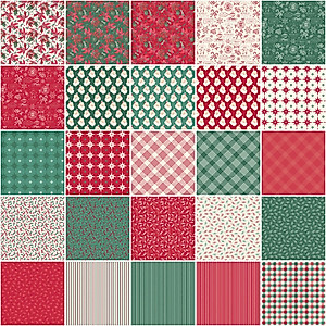 My Mind's Eye Merry Little Christmas 5" Stacker 42 5-inch Squares Charm Pack Riley Blake 5-14840-42