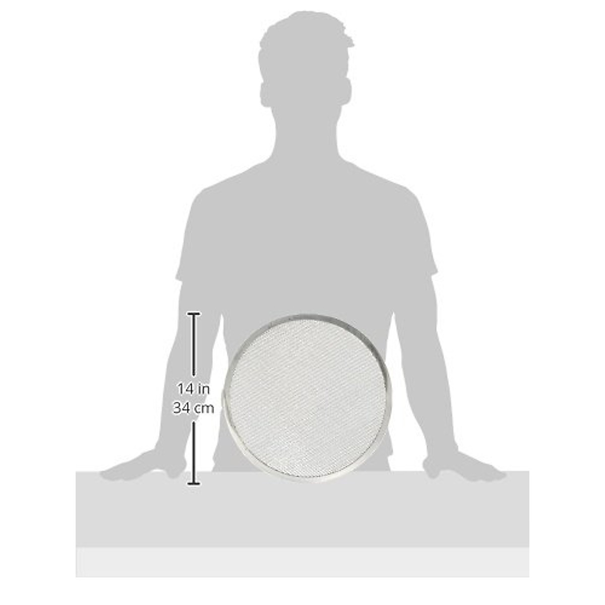 American Metalcraft 18714 Pizza Screen, 14.05" Length, 14" Width, Silver