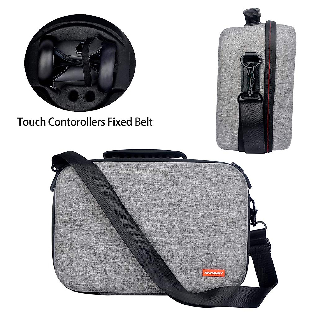 FNSHIP Fashion Hard Travel Case Carrying Bag for Oculus Quest VR Gaming Headset And Quest Controllers Accessories