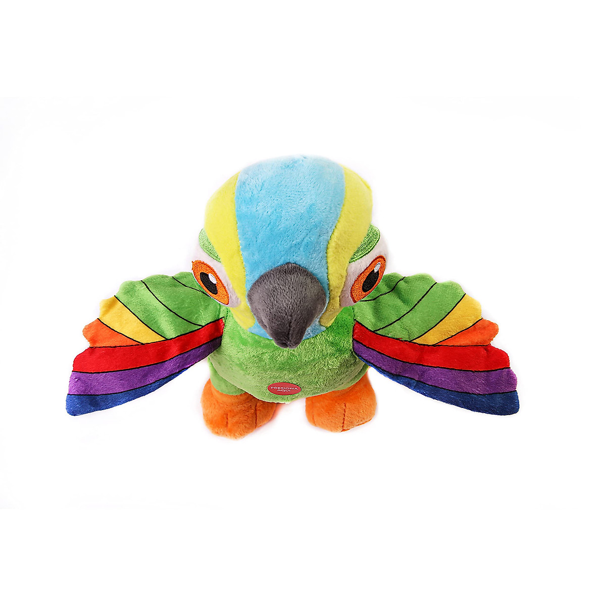 LA GRANJA DE ZENÓN Lorito Pepe Musical Stuffed Animal 8-Inch Soft and Huggable Plush Toy with Music, Beloved El Reino Infantil Character