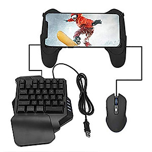 High and Low Key Layout Mechanical Keyboard, Gaming Keyboard, Single LED Light for Office Home