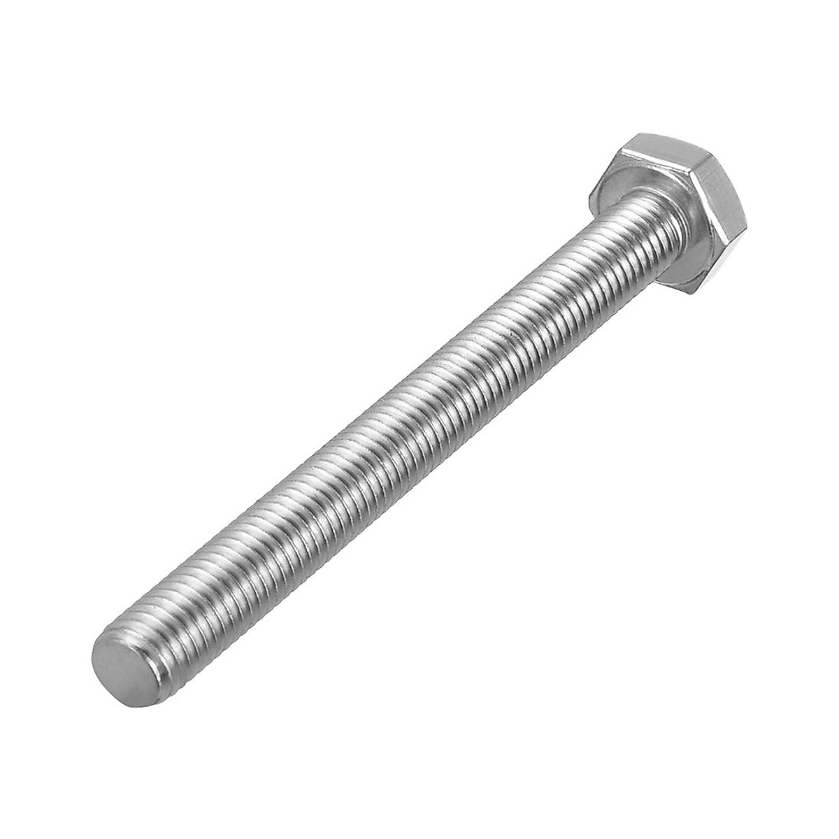 uxcell M10x100mm Hex Bolts 304 Stainless Steel Hexagon Screw Bolt 2pcs