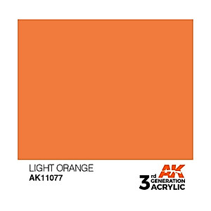 AK Interactive 3rd Gen Acrylic Light Orange 17ml