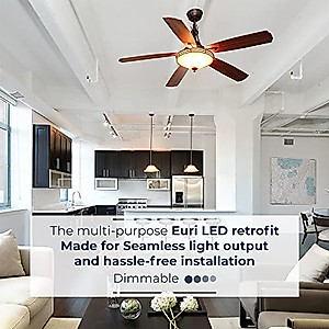 Euri Lighting EMP-2000cec-15, Dimmable LED Light Engine, 5.12" Diameter, 15W (100W Equal), 1350lm, 3000K, 4000K, 5000K, 90+ CRI, Energy Star, CEC Compliant, 5YR, 50K Hour WTY