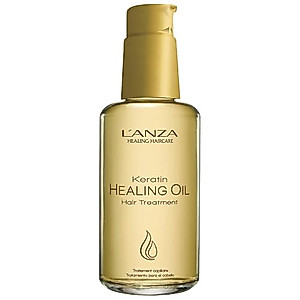 L'ANZA Keratin Healing Oil Hair Treatment, Hair Oil Revives & Nourishes Dry Damaged Hair & Scalp, Sulfate Free with Phyto IV Complex, Cruelty Free Volumizing Hair Care with UV Protection (1.7 Fl Oz)