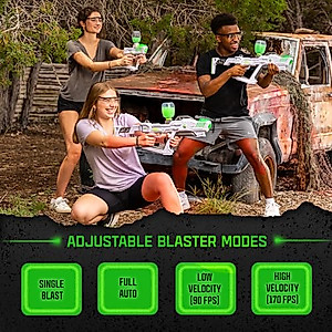 The Original Gel Blaster Surge (Day & Night Special Edition) - Glow-in-The-Dark Toy Gel Blasters with Water Based Beads - Extended 100+ Foot Range - Semi & Automatic Modes - Ages 14+