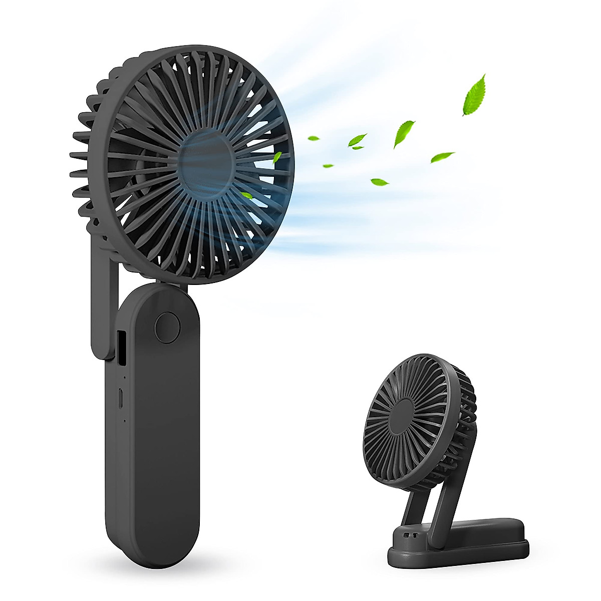 COMFIER Portable Handheld Fan,Personal Fan,Mini Fan with Power Bank,Rechargeable Hand held Fan,Hand Fans Battery Operated,Small Fan for Kids Girls Women Men,Travel,Outdoor,Sports