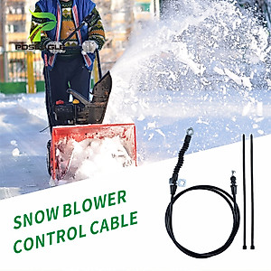 POSEAGLE 2 Pack 585271601 Deflector Cable Compatible with Husqvarna 585271601 Deflector Cable 585271601, Poulan 532420672 Cable, Husqvarna 532420672, Poulan Snowblower 420672 Cable