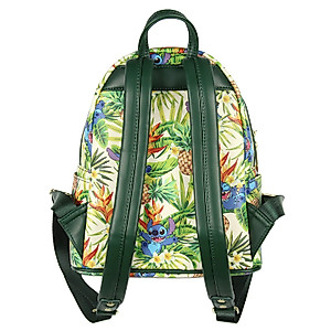 Loungefly Disney Lilo & Stitch Hawaiian Pineapple All Over Print Mini Backpack