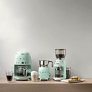 Smeg 50's Retro Style Aesthetic Drip Filter Coffee Machine, 10 cups, Pastel Green