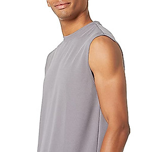 Amazon Essentials Men's Performance Tech Muscle Tank T-Shirt, Pack of 2, Medium Grey/Royal Blue, XX-Large