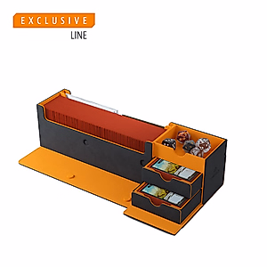 GameGenic Cards Lair 400+ Convertible Deck Box | Double-Sleeved Card Storage | Premium Card Game Protector | Nexofyber Surface | Holds up to 400 Cards | Blue Color | Made