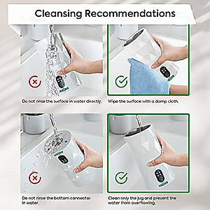 DPJO Milk Frother, 4-in-1 Electric Frother for Coffee, Auto Shut-Off, Non-Slip Stylish Design, Silent Operation, Hot & Cold Milk Steamer with Temperature Control, for Latte, Cappuccino (White)