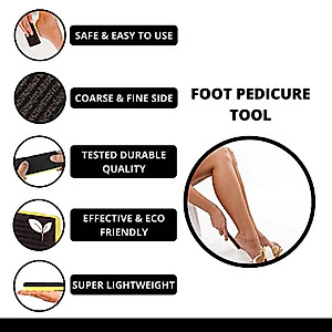 Love Natural Pumice Stone for Feet - Ultimate 2-in-1 Scrubber and Professional Exfoliating Rock for Feet Hands Body Care - Pumice Stone for Dead Skin & Callus Removal (Black)