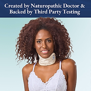 QUEEN OF THE THRONES Castor Oil Pack for Neck Less Mess, Reusable, Organic Cotton Flannel, Naturopathic Doctor Designed (Castor Oil Included)