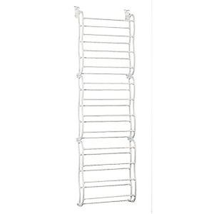 GPCT Over The Door Wall Hanging 36-Pair Shoe Rack. Fits Over Standard-Size Doors, 12 Shelves Design, Holds Sneakers, Heels, Sandals, Low Boots. Shelf Closet Wall Hanging Organizer Storage Shoe Stand
