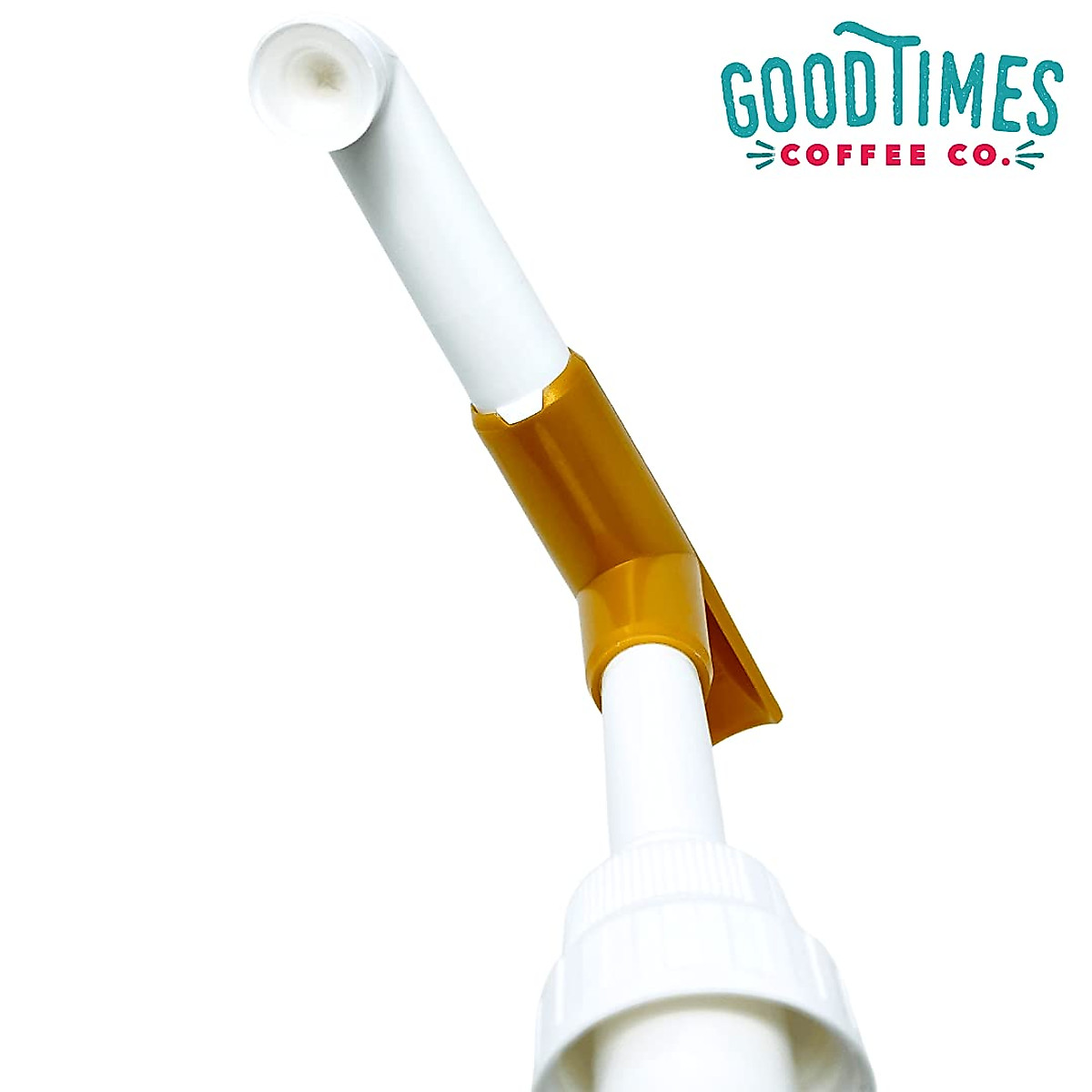 Good Times Coffee Co. Sauce Pump Dispenser for Ghirardelli Bottles, Fits 87.3 to 90.4 Ounce Bottles