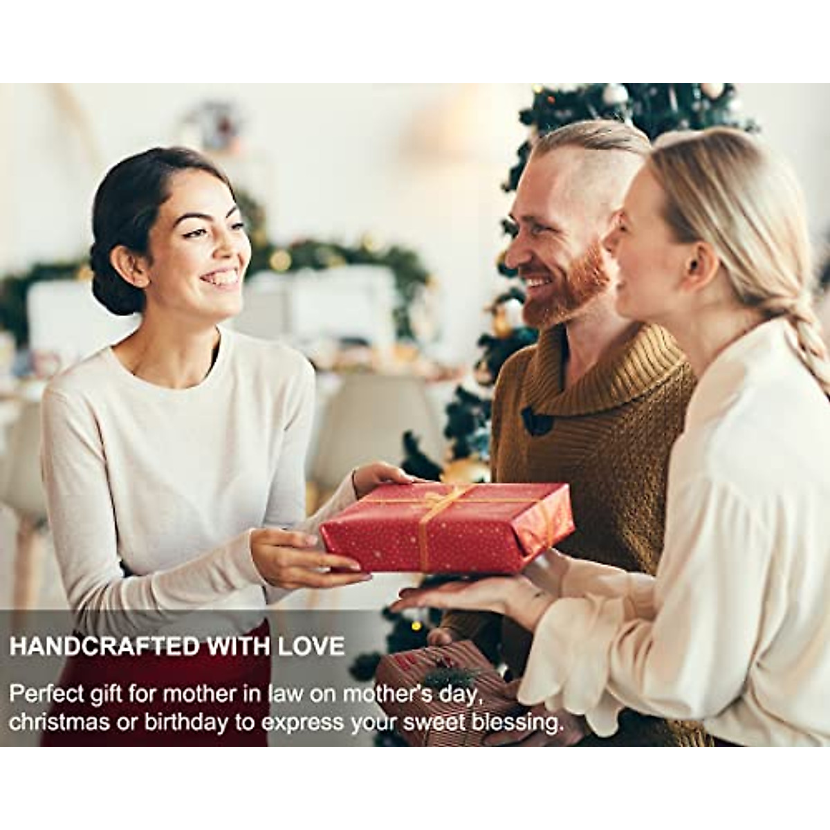 NOURISHLOV Mother in Law Gifts from Daughter in Law - Mother In Law Gifts, Sterling Silver Cubic Zirconia Pendant, Mom Gifts, Mother's Day Gift, Christmas/Wedding Jewelry