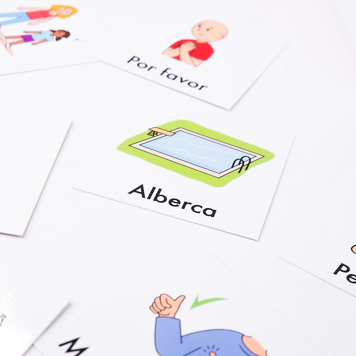 Flash Cards | Toddler Flash Cards | Flash Cards for Toddlers | Kindergarten Flash Cards - Autism Communication Cards in Spanish with pictograms to Learn Sight Words, Colors, Numbers from 3 Years Old