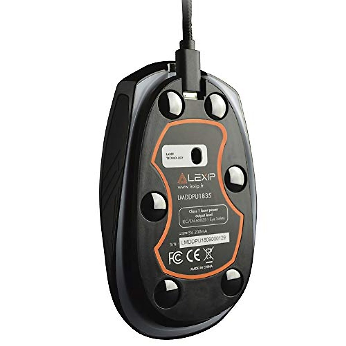 Lexip Pu94 Gaming Mouse-3D Wired and RGB Gamer Mouse-Special 3D Environments and Design Software-2 Joysticks, 6 Buttons and 12 Programmable Directions - Ultimate Glide with 6 Ceramic Feet