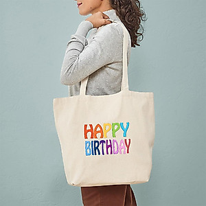 CafePress Happy Birthday Happy Tote Bag Canvas Tote Shopping Bag