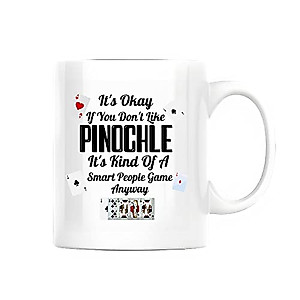 Humorous Sarcasm Saying Playing Card Gift for Smart People 11oz 15oz White Coffee Mug