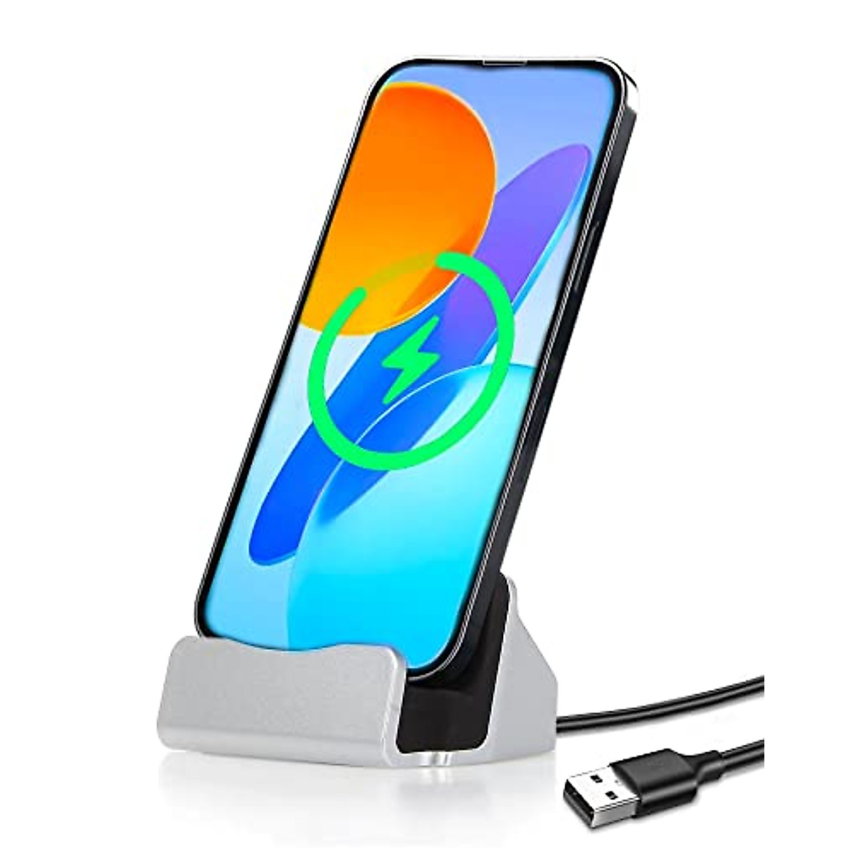 iPhone Charging Dock Station, Bebetter 8-pin Charging Dock Compatible with Apple iPhone 8, iPhone X, iPhone 7/7 Plus 6 6S Plus 5 5S Retail Packaging (Silver)
