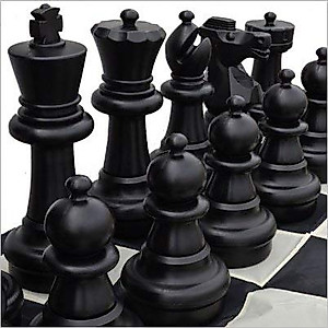 MegaChess Giant Oversized Premium Chess Set with 25 Inch Tall King with Quick Fold Nylon Mat